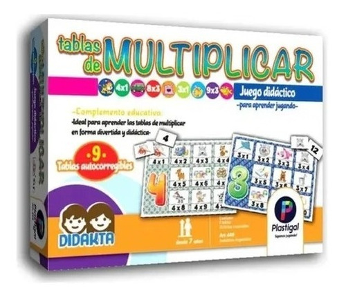 Puzzle Rompecabezas Tablas De Multiplicar Multiplicación