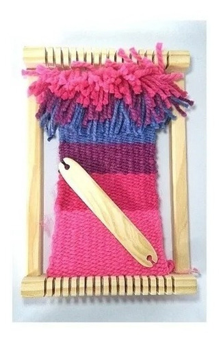 Telar Grande Infantil Madera Didáctico Crear Niño Motricidad