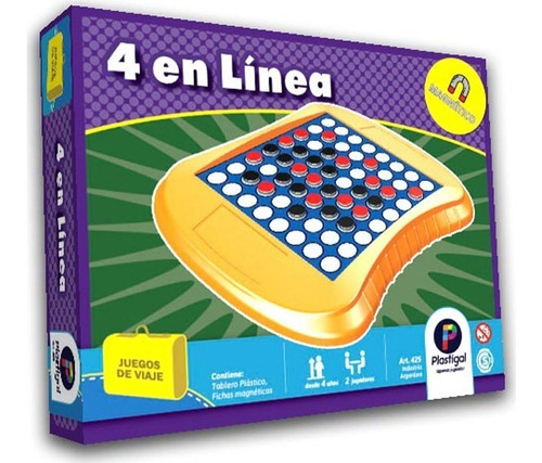 Juego De Mesa Viaje Alinea 4 Magnetico Plastigal