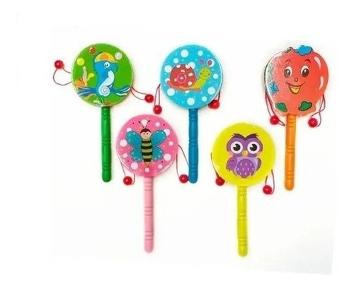 Instrumento Infantil Tambor Tamborcito Madera