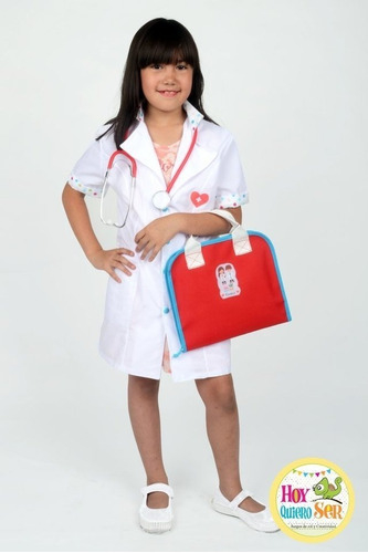 Kit Hoy Quiero Ser Doctor Doctora Maletín Disfraz Infantil