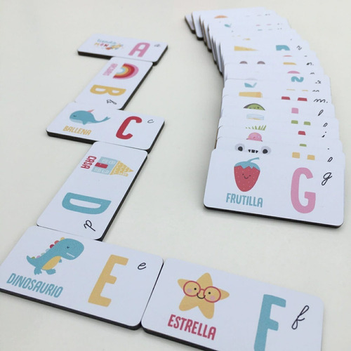 Domino De Letras De Madera Infantil Niños