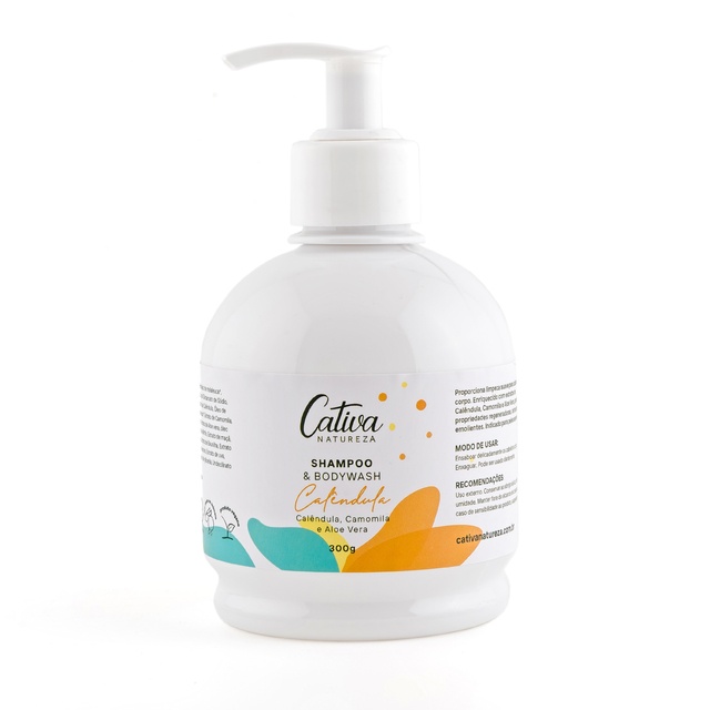 Shampoo Bodywash Calêndula - Cativa (300g)