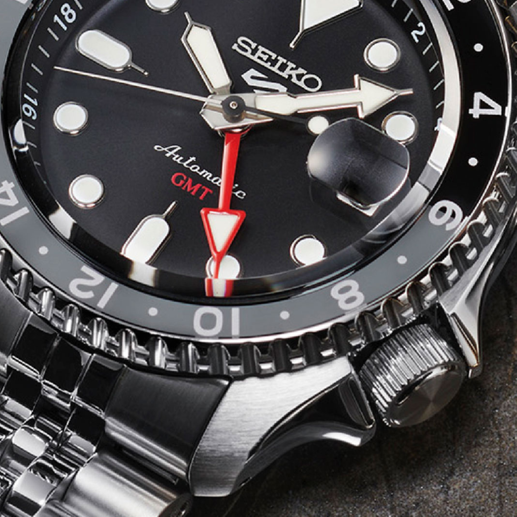 RELÓGIO NEW SEIKO 5 SPORTS GMT AUTOMÁTICO SSK001B1