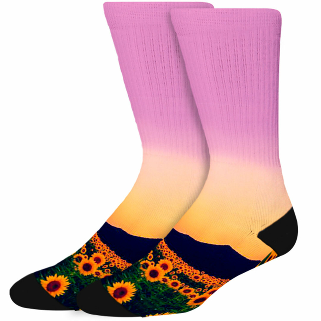 Meia Colorida - Sunset Girassol - Meias Elite