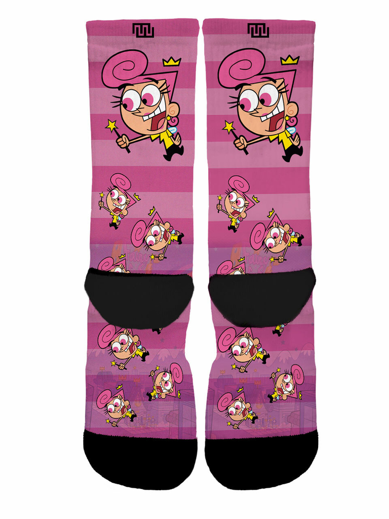 Meia Colorida - Padrinhos Mágicos - Wanda - meias elite