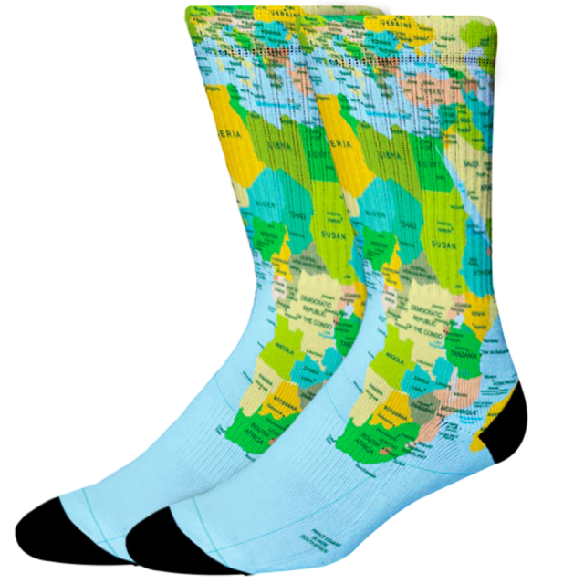 Meia Personalizada - Mapa 2 - MEIAS ELITE