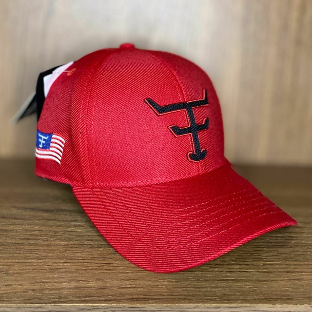 BONÉ TEXAS FARM NEW TEXAS VERMELHO/PRETO - TF672
