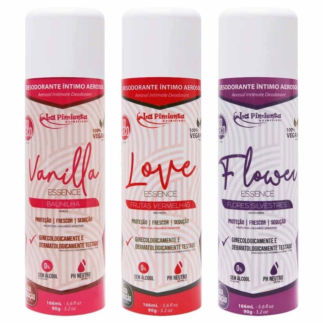 Desodorante íntimo Essence Aerosol 166ml La Pimienta