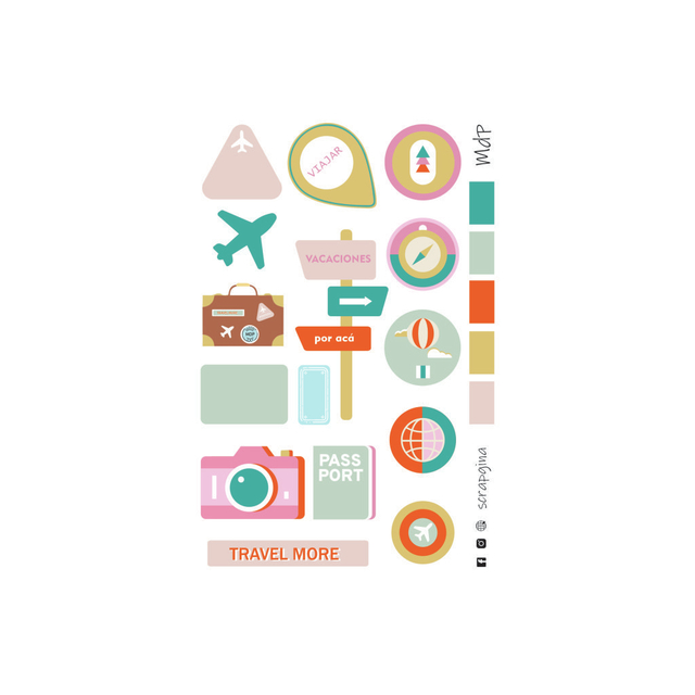 STICKERS VIAJE - Comprar en Scrapgina