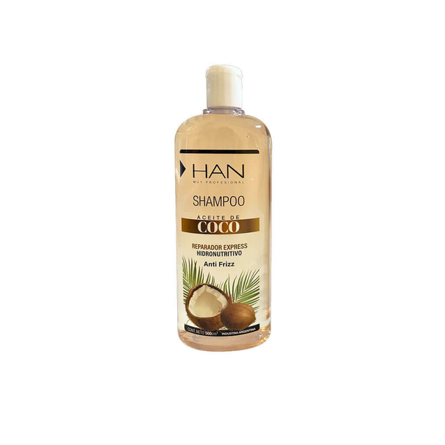 Shampoo Aceite de Coco x 500ml - Han - Bellezatecnia