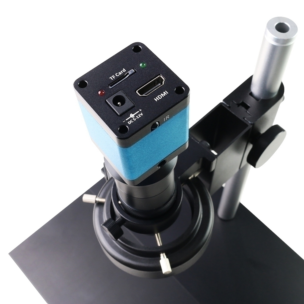 Lupa Monocular Microscopio Bancada 130x com Camera 10mp