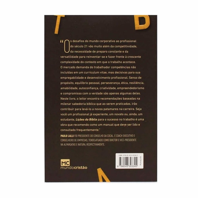 Livro Lições Da Bíblia Para O Sucesso No Trabalho - Rodney Leandro