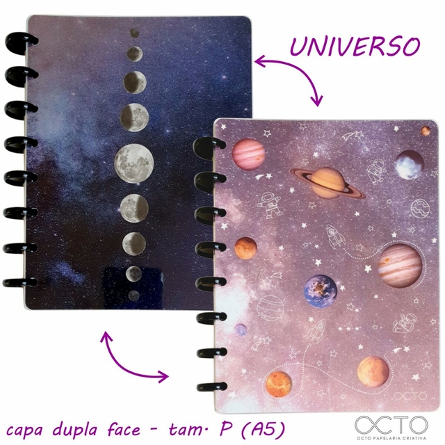 Caderno de Disco Pequeno Universo - Octo