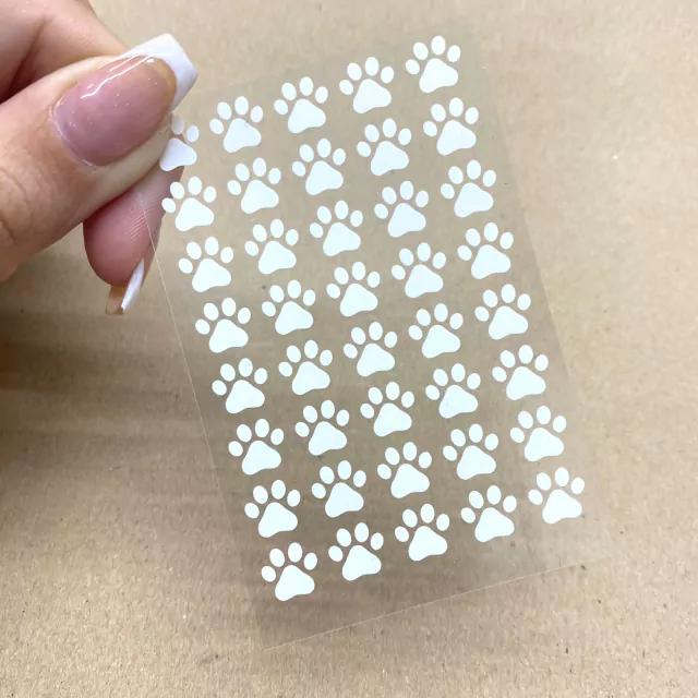 Cartela patinhas BRANCAS para resina - RESINAT