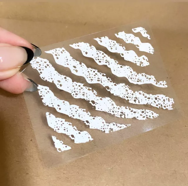 Cartela Efeito Onda do Mar BRANCA para resina - RESINAT