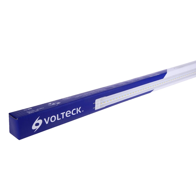 Tubo de LED T8 18 W base G13 pantalla policarbonato, Volteck