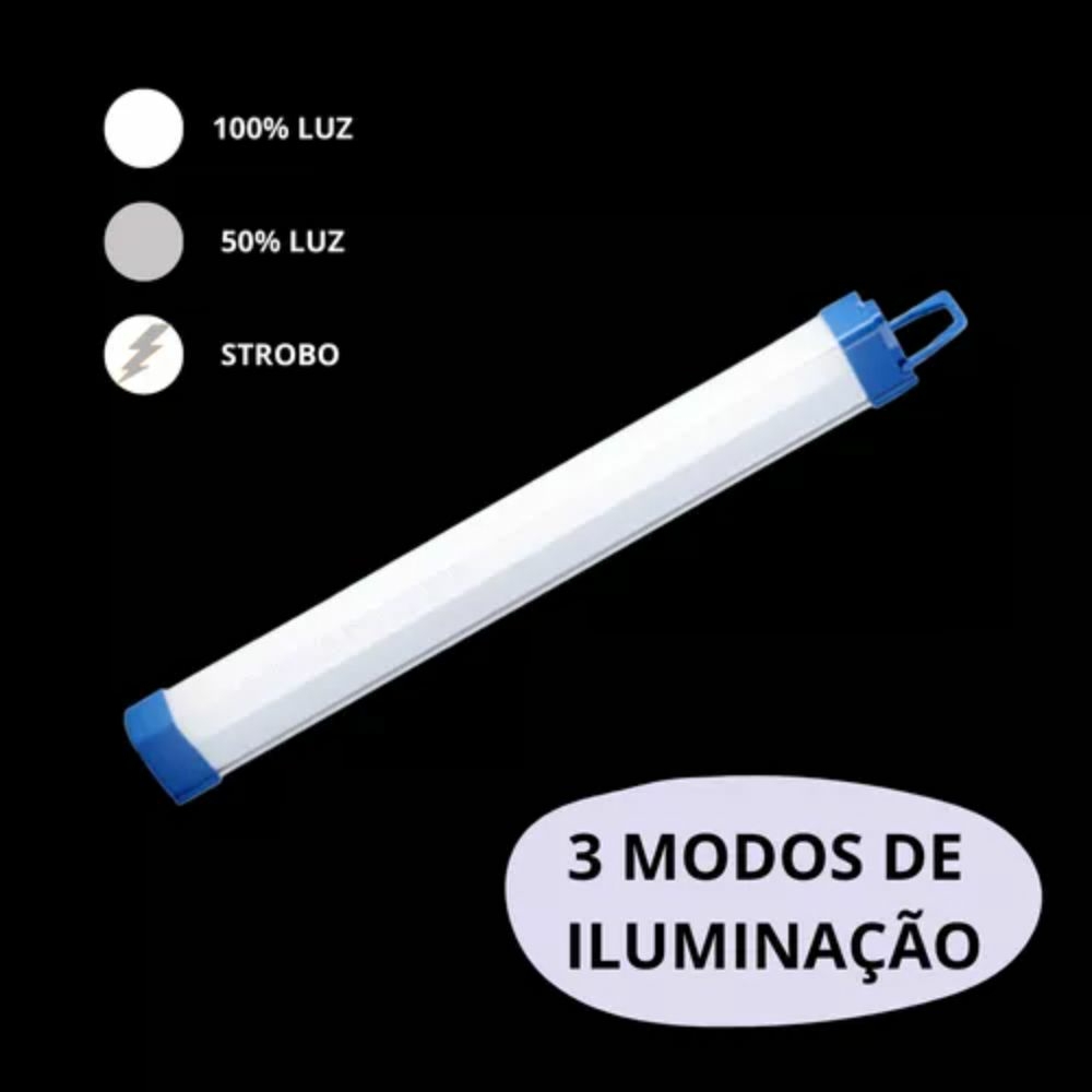 LUMINÁRIA DE LED RECARREGÁVEL - GRANDE