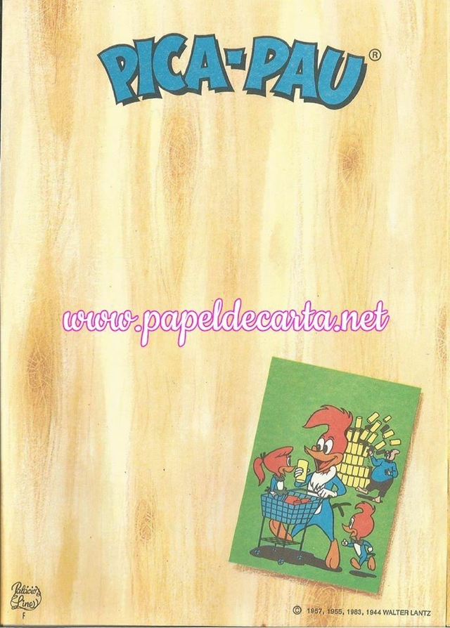 Papel de Carta Palacios Line Pica Pau - F