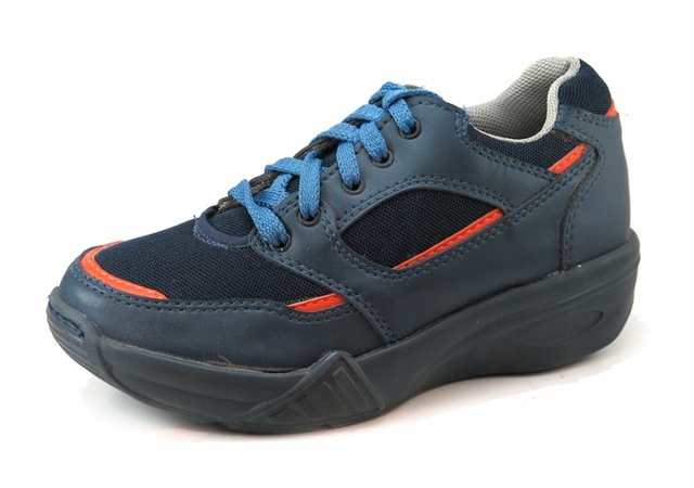 Ferli Zapatillas Combinada Tela y Cuerina Con Cordon