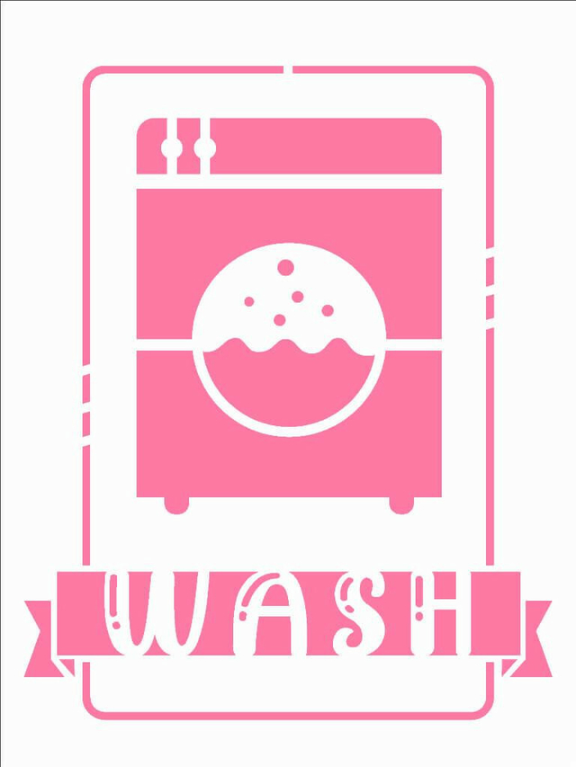 Stencil Opa 15x20 - Laundry Wash - Artes da Iza