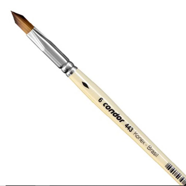 Pincel Chanfrado Triangular 443 Condor - Fazendo Arte