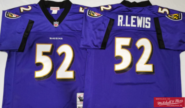 NFL Throwback Baltimore Ravens #52 Ray Lewis