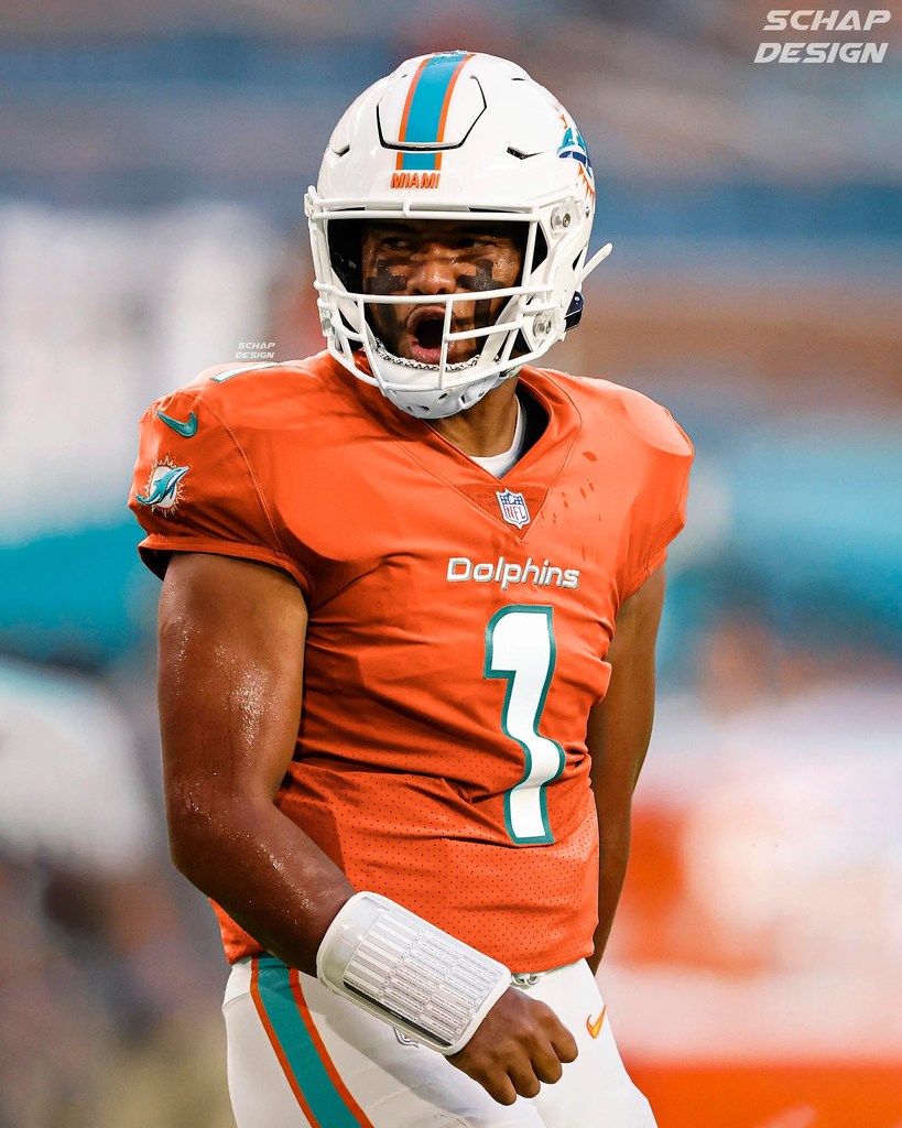 Jersey Miami Dolphins masculina - Laranja