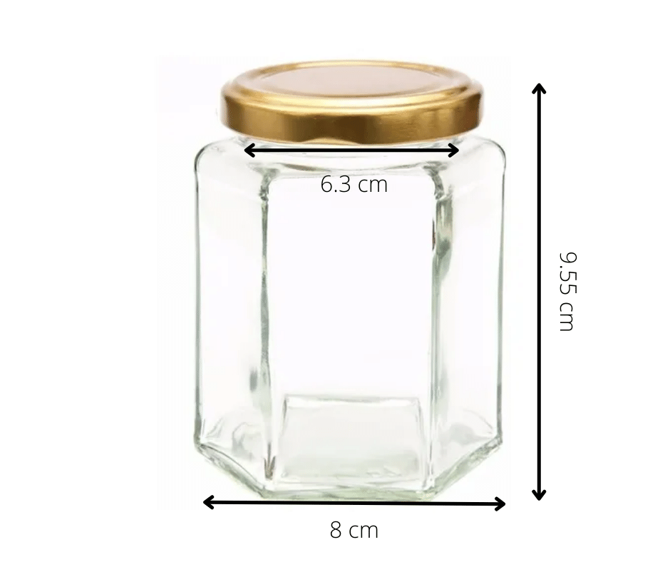 FRASCO HEXAGONAL 9OZ - Comprar en Mamá Celina