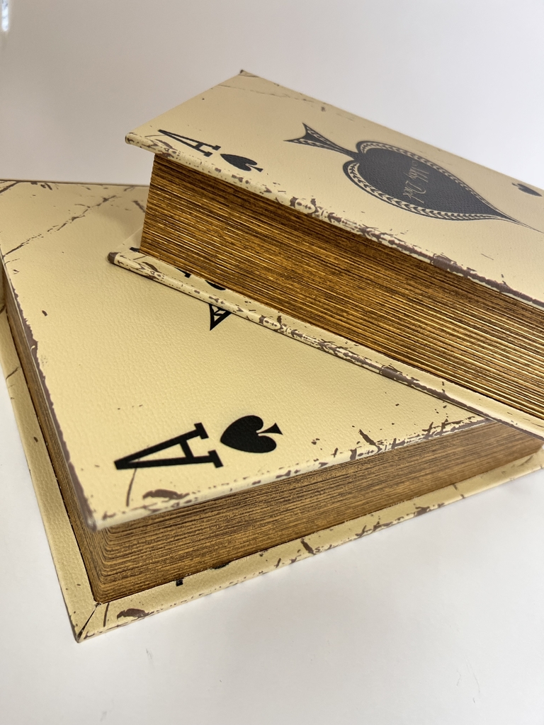Conj 2 Bookbox - Capa Carta De Baralho