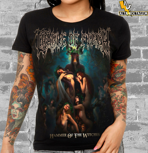 Baby Look Feminina Cradle of Filth Hammer of the Witches