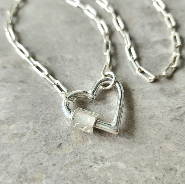 Cadena Cierre Corazón - Comprar en amamos el brillo