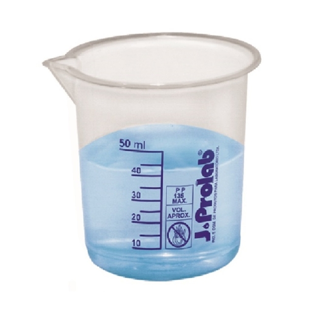 Bequer Plástico Forma Baixa 50ml - Comprar em LMPLAB