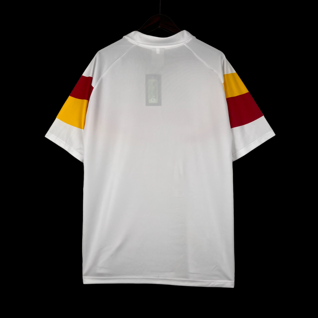 Camisa da Roma-Retrô-1990/91-Masculina-Branca-Torcedor-Zeeta
