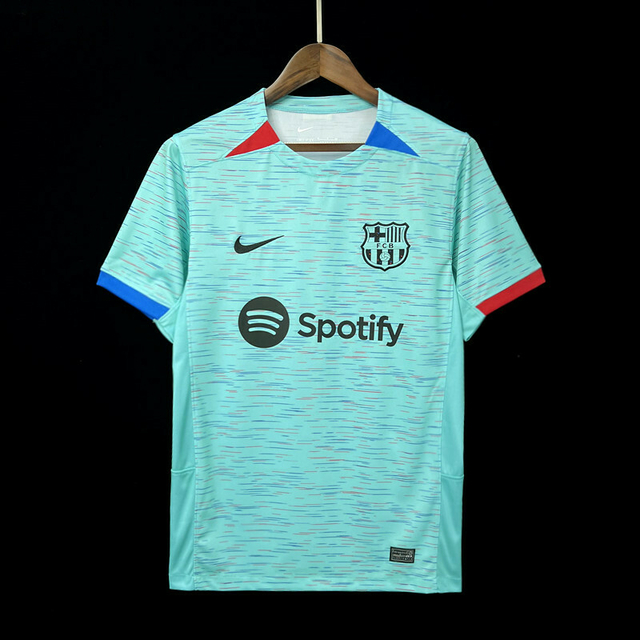 Camisa do Barcelona-III-23/24-Masculina-Verde-Torcedor-Zeeta
