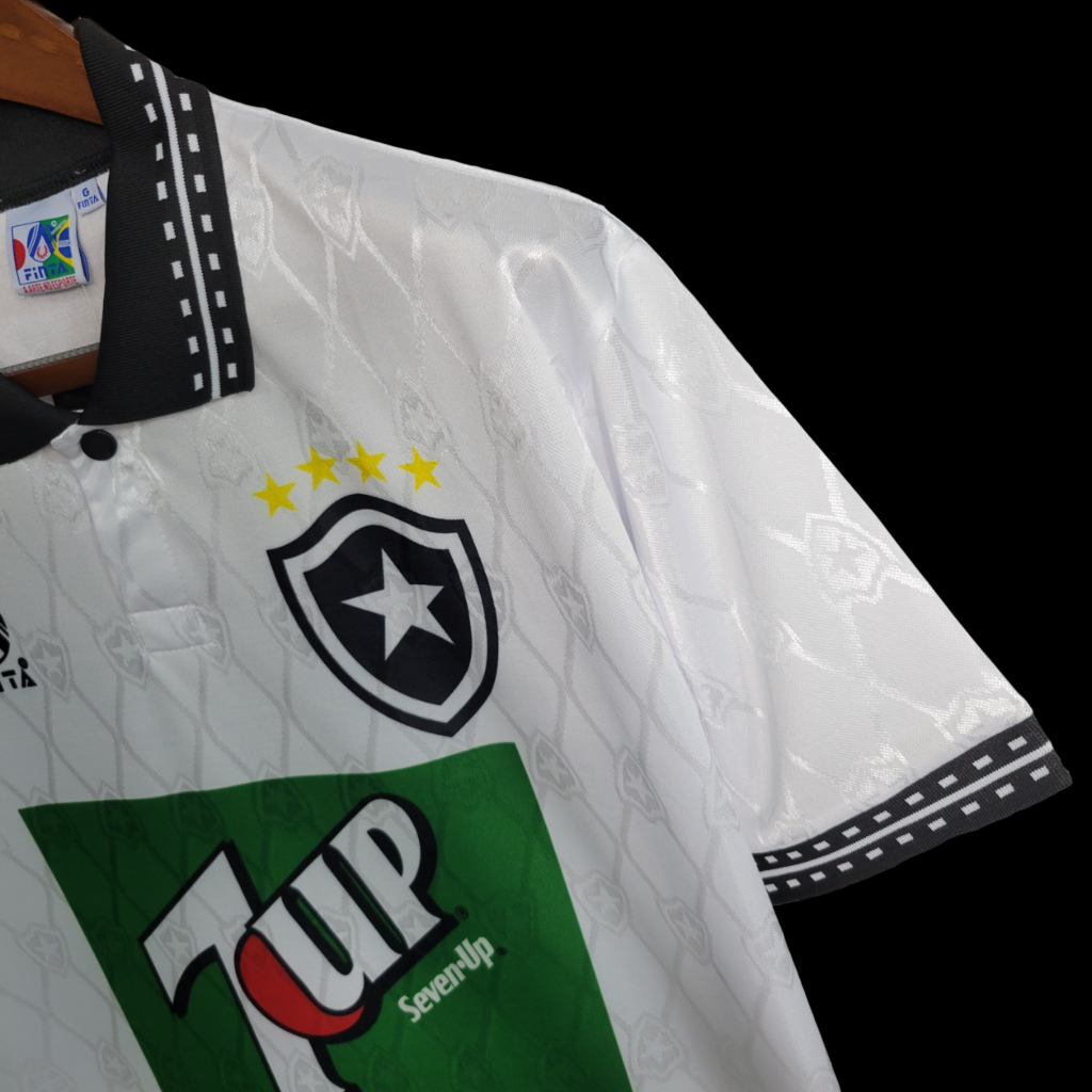 Camisa do Botafogo-Retrô-1995-Masculina-Branca-Torcedor-Zeeta