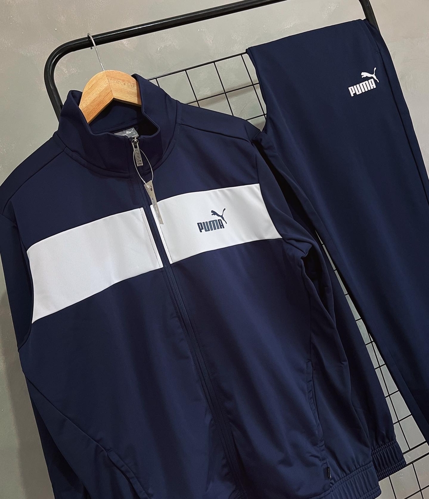 Agasalho Puma Poly Suit Cl Masculino - Azul Marinho