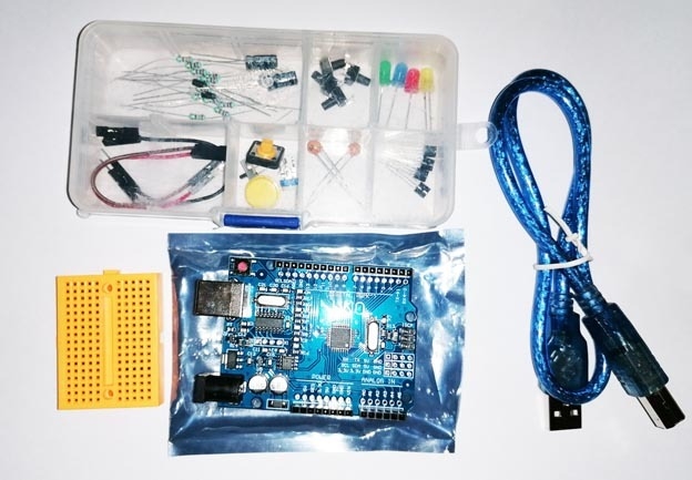 Arduino STARTER Pack. Incluye Placa ARDUINO y CAJA de Práctica
