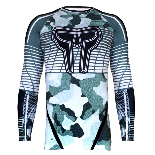 Rash Guard Stripes Army - Comprar em Spartanus Fight