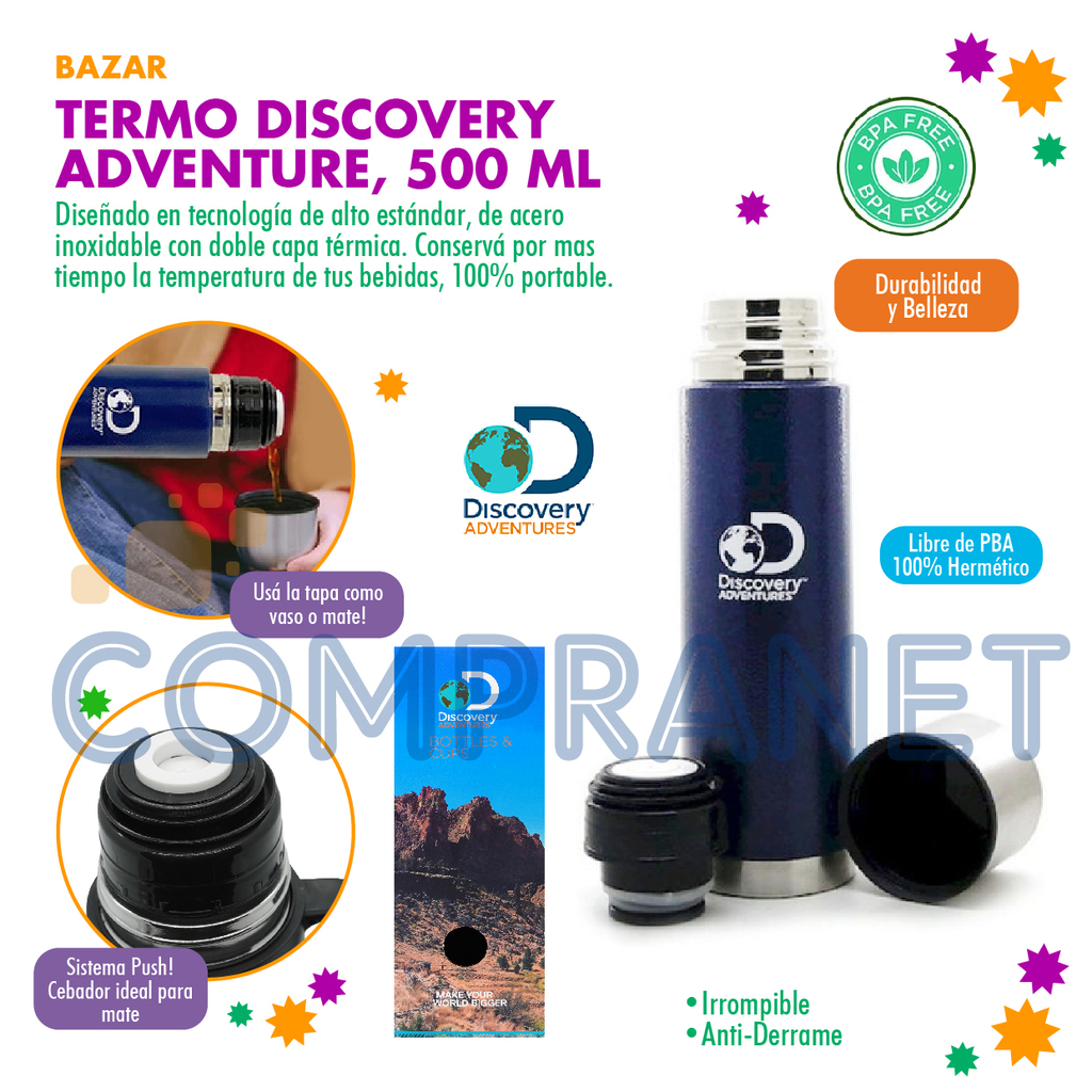 Termo Discovery Adventure, 500 ml Acero Inoxidable 12092
