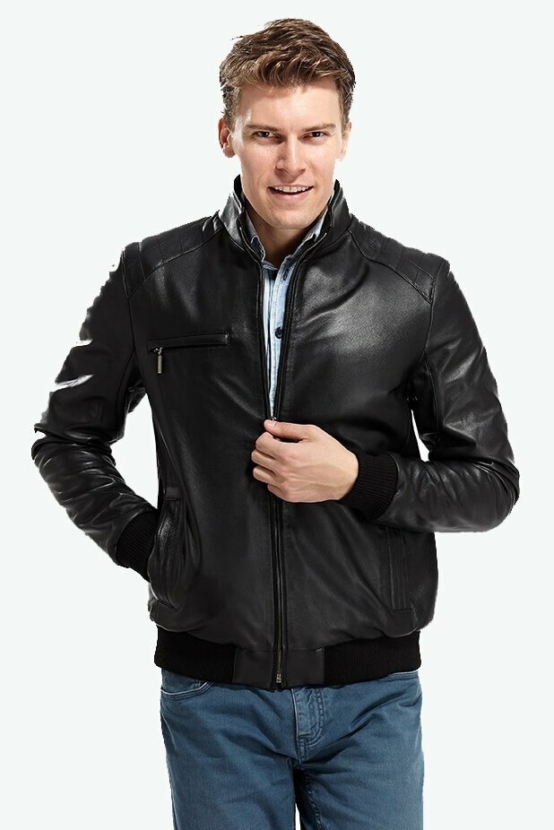 Jaqueta Couro Cordeiro Foman Para Masculino