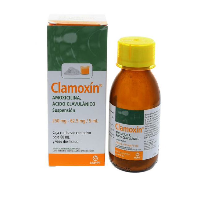 CLAMOXIN 250/62.5MG/5ML SUSP. 60ML. *MVE* PE
