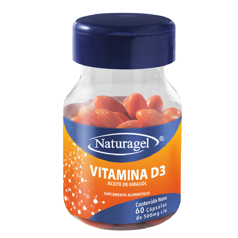 VITAMINA D3 500MG CAP C/60 *NTG* - Grupo Farma Medical