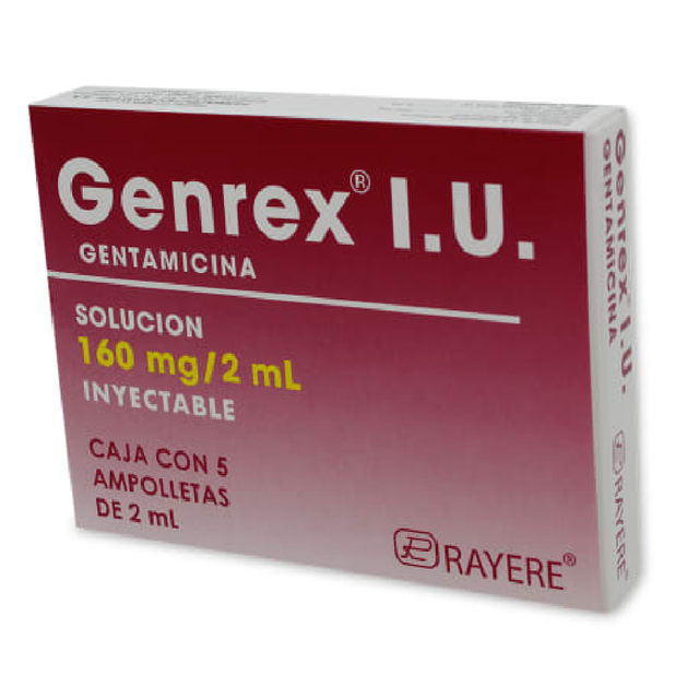 GENREX I.U 160MG/2ML SOL. INY. C/5 *RAY*