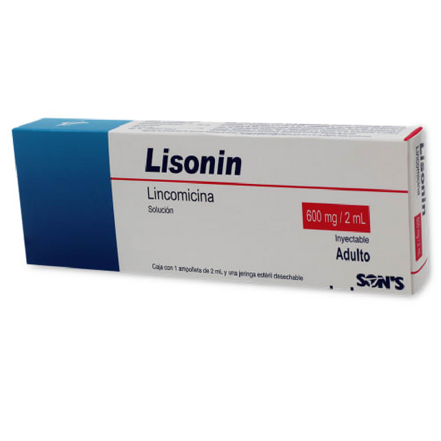 LISONIN 600MG/2ML. SOL. INY. C/1 *QSO*
