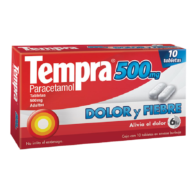 TEMPRA 500MG TAB C/10 *REC* - Grupo Farma Medical