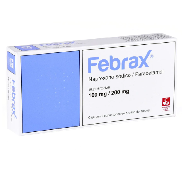 FEBRAX 100/200MG SUPOSITORIO C/5 *SGF*