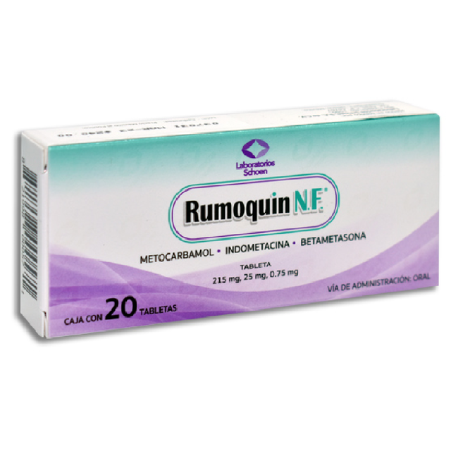 RUMOQUIN NF 215/25/0.75MG TAB. C/20 *SHO*