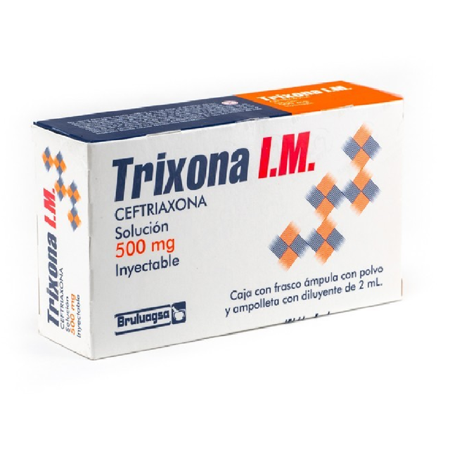 TRIXONA 500MG/2ML SOL. INY. I.M. C/1 *BRU*