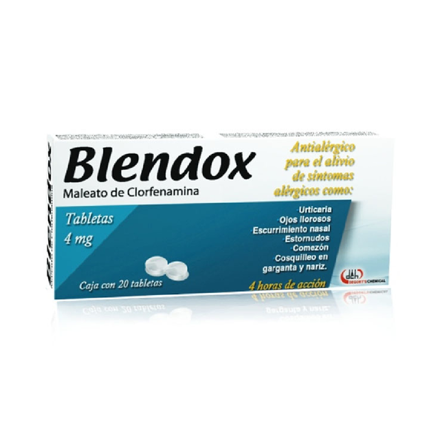 BLENDOX 4MG. TAB. C/20 *DEG* PE - Grupo Farma Medical
